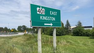 Highway 401 Exit Numbers – In Gananoque